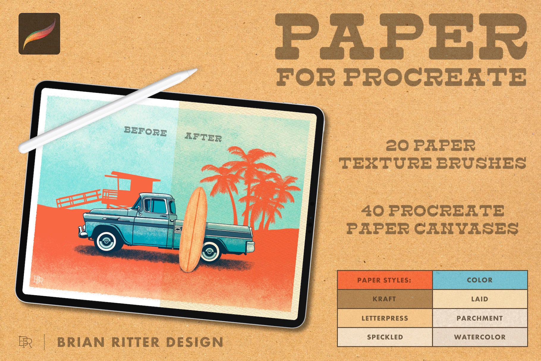 parchment paper texture procreate